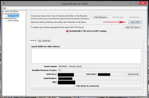 tinyumbrella updated for ios 6 1 save your shsh blobs now