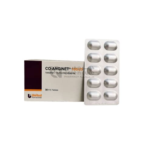 Buy Co Anginet 160 12 5 Mg 30s Online In Qatar View Usage Benefits