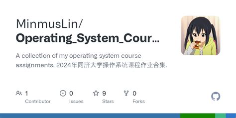 Github Minmuslinoperatingsystemcourseassignments A Collection Of