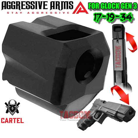 Aggressive Arms Cartel Series Ported Recoil Reduction Compensator For
