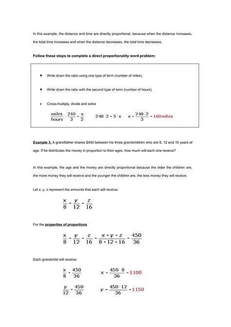 proportionality and percentage doc