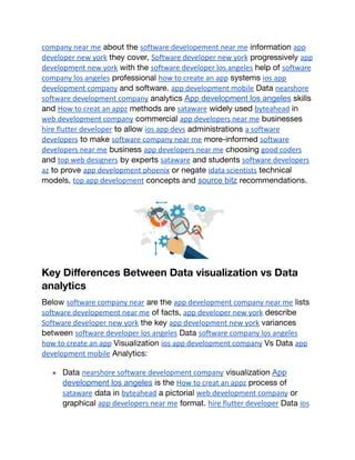 Data Analytics And Visualization Whats The Difference Docx Pdf