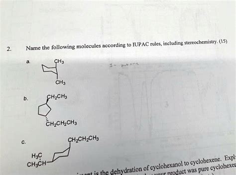 SOLVED: Name the following molecules according to IUPAC rules, including stereochemistry. a ...