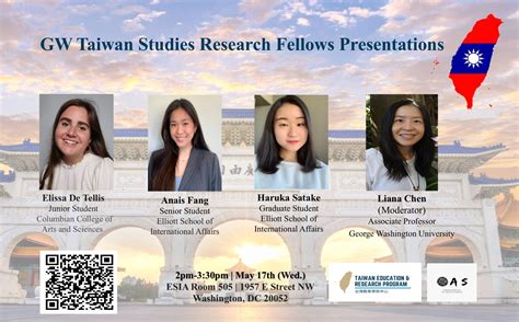 5172023 Gw Taiwan Studies Research Fellows Presentations Taiwan