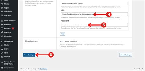 how to setup a remote template bricks awesome