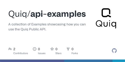 GitHub Quiq Api Examples A Collection Of Examples Showcasing How You Can Use The Quiq Public API