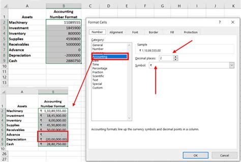 How To Apply Accounting Number Format In MS Excel OfficeBeginner