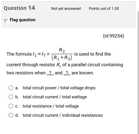 Solved In A Parallel Circuit The Current Through Any Chegg