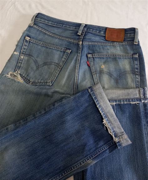 Vintage Levis 502 Jeans Distressed Japan Mens Fashion Bottoms Jeans