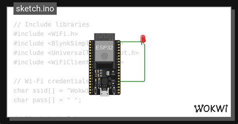 Led Tele Wokwi Esp32 Stm32 Arduino Simulator