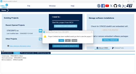 Stm32cubemx Could Not Create A Project For The S Stmicroelectronics Community