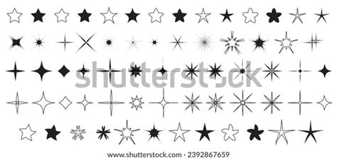 Different Star Shapes Vector Collection Stock Vector Royalty Free Shutterstock