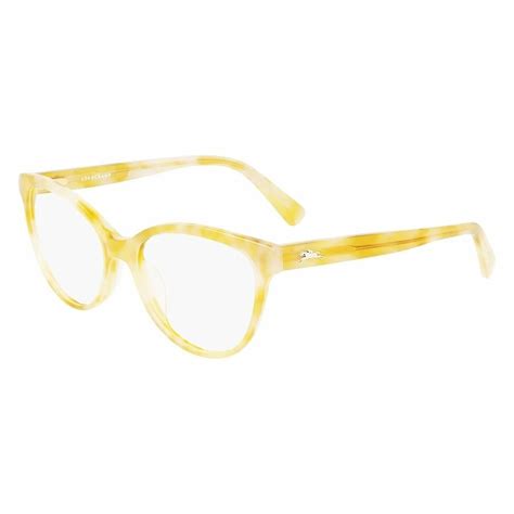 Longchamp Ladies Yellow Cat Eye Eyeglass Frames Lo2688 700 886895526609