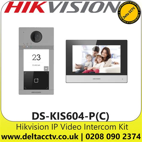 Hikvision Ip Network Video Intercom Kit Standard Poe Ds Kis604 P C