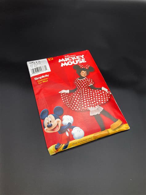 Vintage 90s 00s Minnie Mouse Costume Pattern Simplicity 0613 By