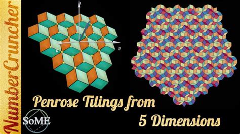 Penrose Tilings From Five Dimensions Somepi Youtube
