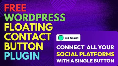 Free Wordpress Floating Contact Button Plugin Bit Assist Tutorial Youtube