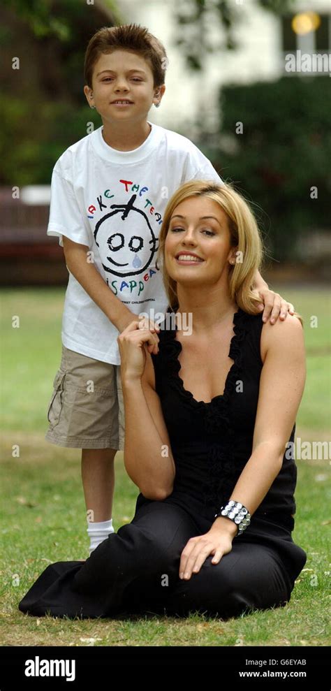 Tv Presenter Cat Deeley And Louis Burrows 9 From London Pose For