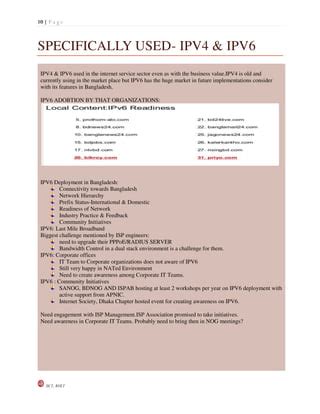 Final Assignment On IPv4 Vs IPv6 PDF