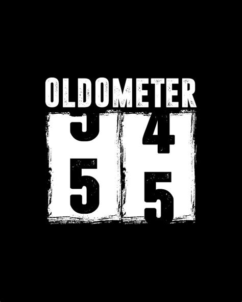 Oldometer 55 55th Birthday Digital Art By Manuel Schmucker Fine Art