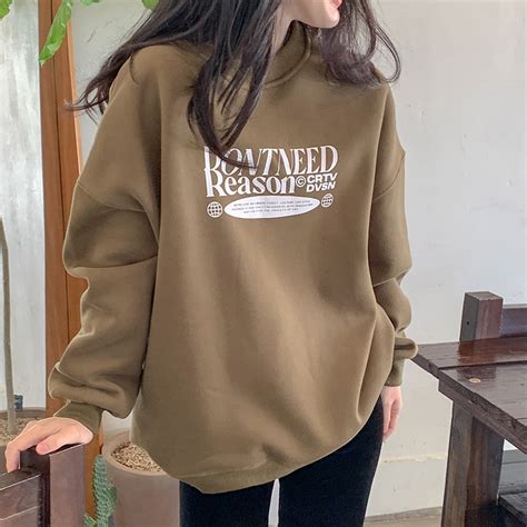 아더먼데이 융기모🌡후끈후끈 기모프린트 오버핏 맨투맨 빅사이즈 루즈핏 겨울맨투맨 레터링 프린팅