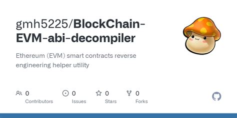 Github Gmh5225blockchain Evm Abi Decompiler Ethereum Evm Smart Contracts Reverse