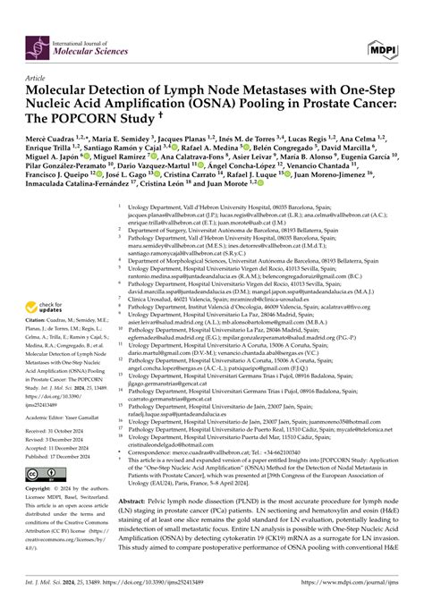 Pdf Molecular Detection Of Lymph Node Metastases With One Step