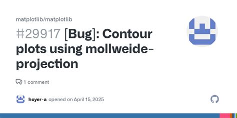 Bug Contour Plots Using Mollweide Projection · Issue 29917
