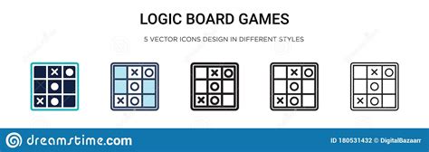 Logic Board Games Icon In Filled Thin Line Outline And Stroke Style Vector Illustration Of