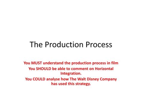 Pp2 Disney And Horizontal Integration Pptx