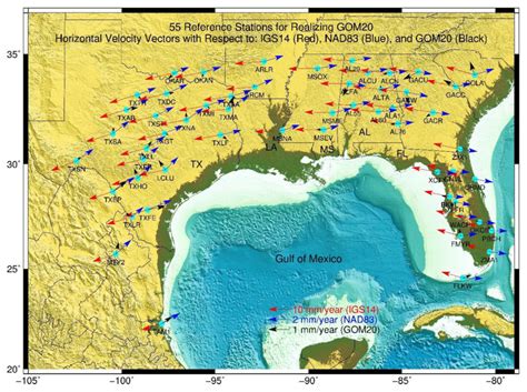 Horizontal Velocity Vectors Of 55 Reference Stations With Respect To Download Scientific