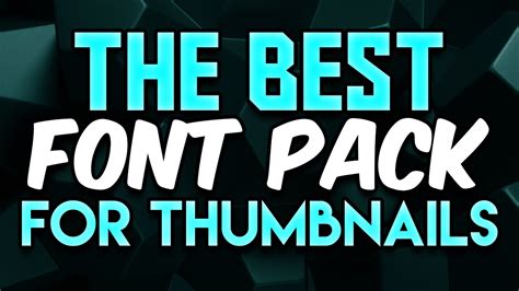 Best Fonts For 2k Thumbnails Xlwrr