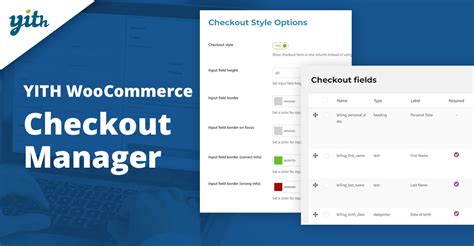 Yith Woocommerce Checkout Manager
