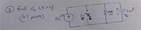 solved find vc t 0 25 points