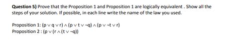 Solved Question Prove That The Proposition And Chegg Com