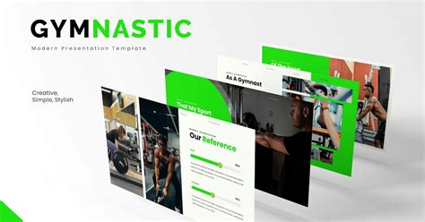 Гимнастика Шаблон Powerpoint Шаблоны презентаций Включая многоцелевой и партнеры Envato