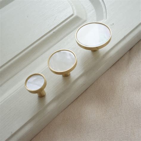 Brass Shell Handmade Drawer Knobs Pulls Handlesdresser Knobs Cabinet Knobs Pull Handles