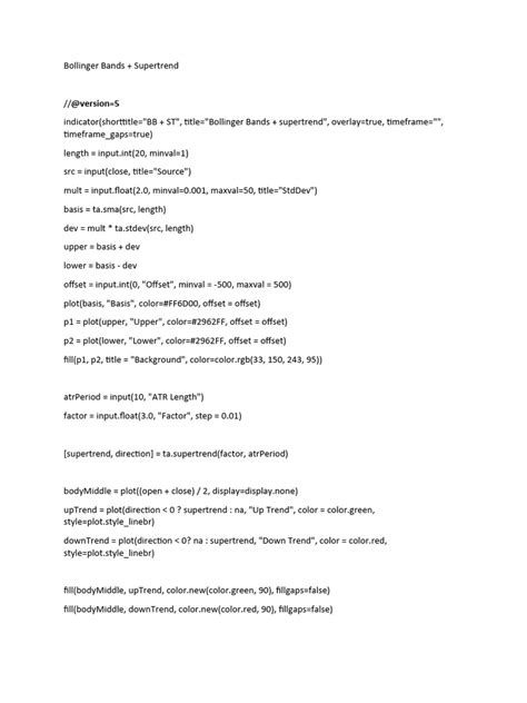 bollinger bands supertrend pdf