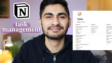 create a task management system on notion from scratch youtube
