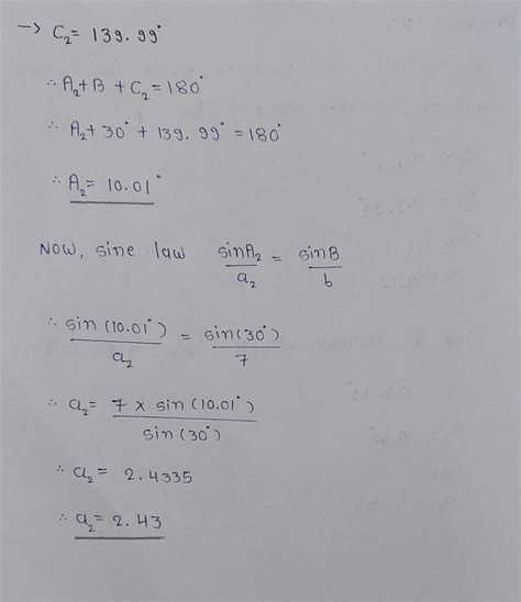 [solved] two sides and an angle are given below determine whether the given course hero