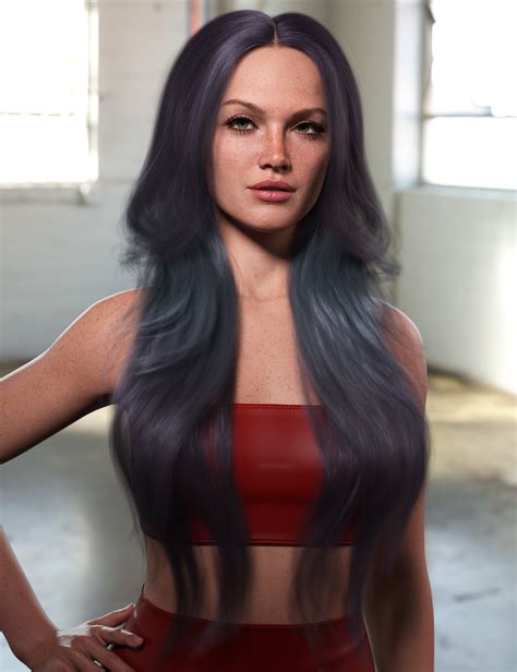 Very Long Layered Style Hair Color Expansion Daz 3d