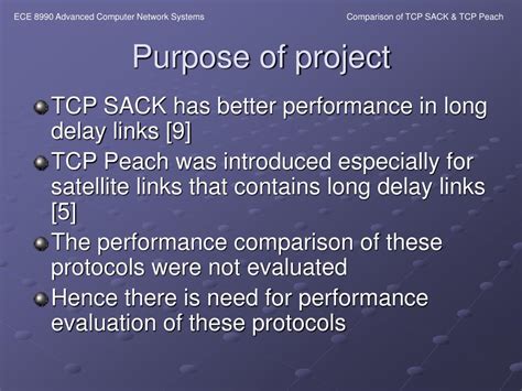 Ppt Comparison Of Tcp Sack And Tcp Peach Powerpoint Presentation