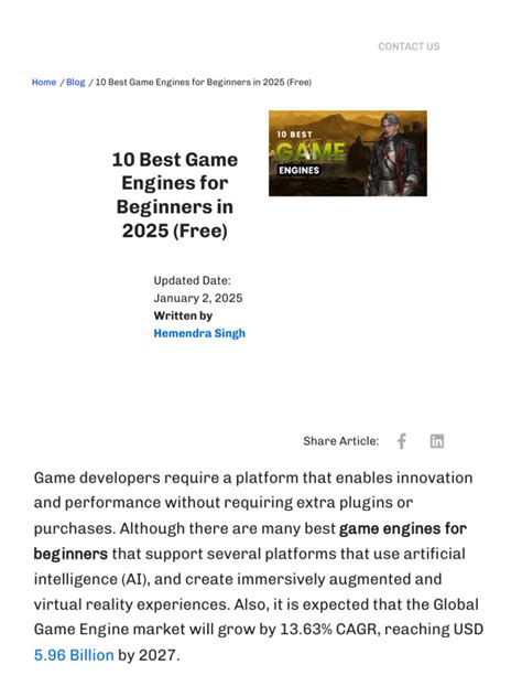 10 Best Game Engines For Beginners In 2025 Free Paid Pdf Unity