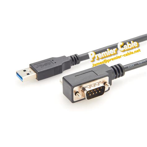 China Usb To Rs232 Serial Modem Cable Db9 Angled Connector
