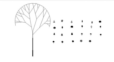 Miscellaneous Tree And Small Plants Blocks Cad Drawing Details Dwg File Cadbull