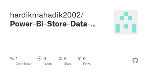 Github Hardikmahadik2002power Bi Store Data Dashboard