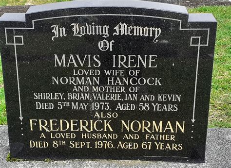 Frederick Norman Hancock 1908 1976 Find A Grave äreminne