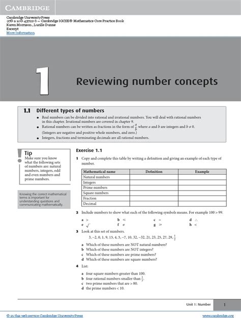 cambridge igcse mathematics core practice book pdf