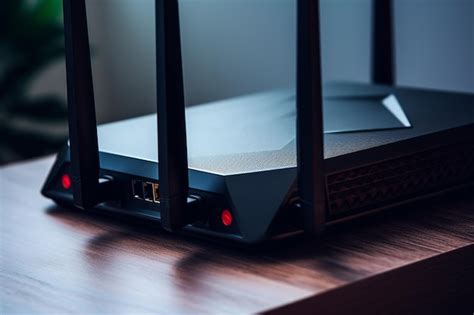 Premium Photo Router On The Table Modern Highspeed Wifi Router For Computer And Cellular Networks