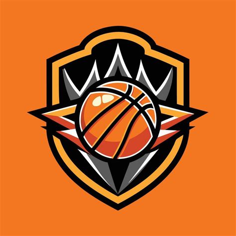 Basketball Team Logo Design Illustration On Solid Background 47198521